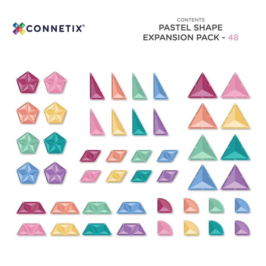 Pastel Shape Expansion Pack || 48 Pieces – Owen & Sage